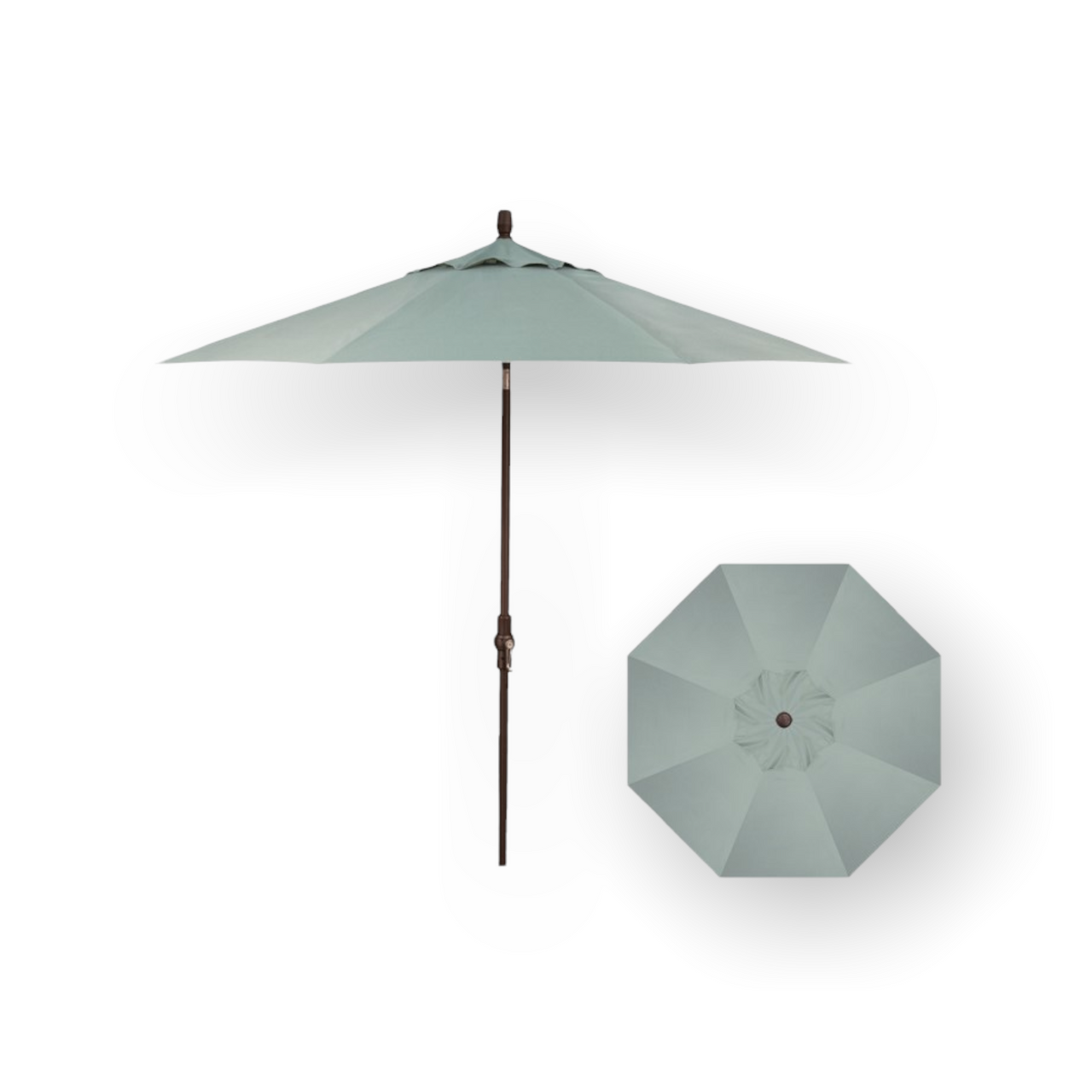 9' Starlux Twist Tilt Umbrella, Bronze Frame - Spa – Armstrong Garden ...