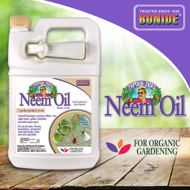 Neem Oil Fungicide, Miticide, & Insecticide Ready-To-Use - 1 gallon ...